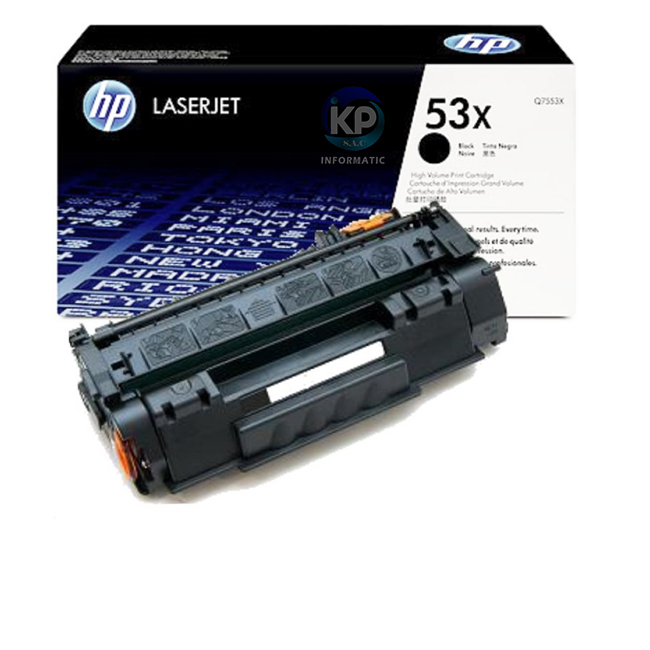 Toner HP 53X Q7553X negro【 LaserJet P2015 】 ️