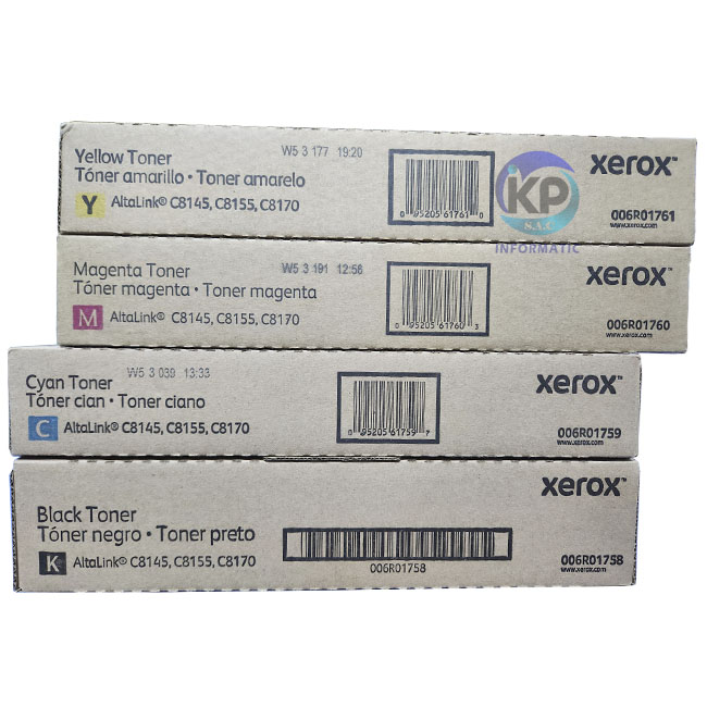 Kit Toners Xerox para C8130, C8135, C8145, C8170