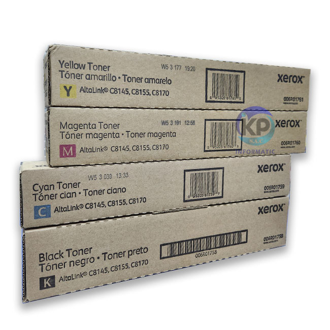 Kit Toners Xerox para C8130, C8135, C8145, C8170